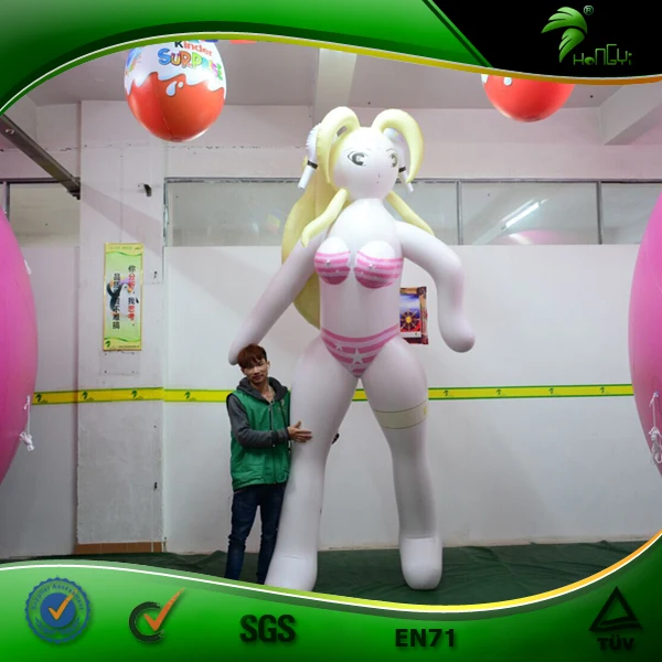 Customized Japanese Inflatable Sexy Girl Hongyi 3 5m Tall Pvc