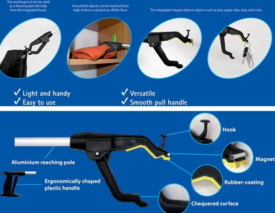 Easy Reacher Grabber Ez Reacher Garbage Picker Litter Picker Reaching ...