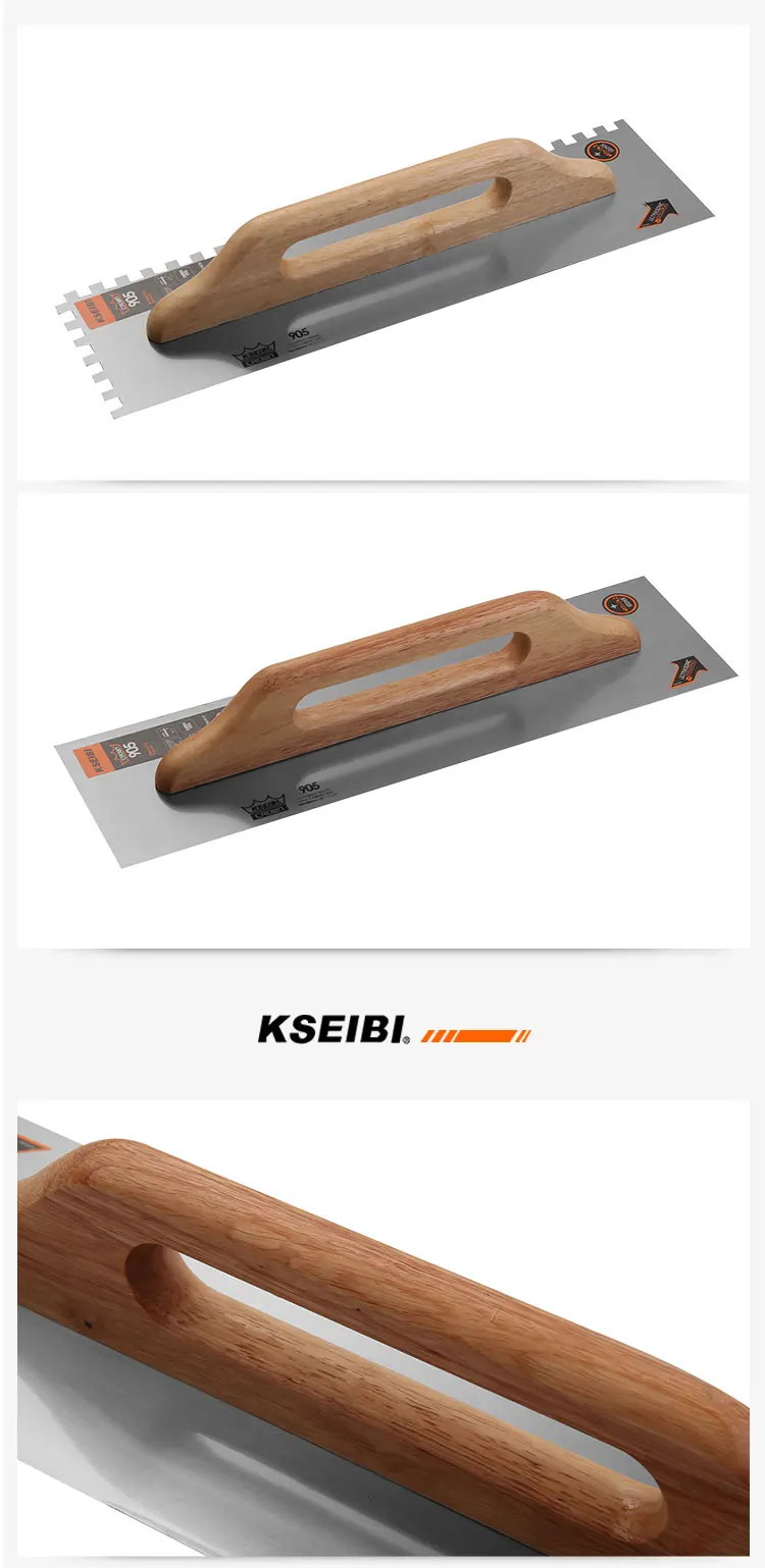 KSEIBI Two Handed Long Plastering Trowels - Durable & Versatile