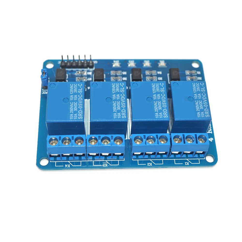 4 Channel 5V Relay Module Board with Optocoupler Trigger