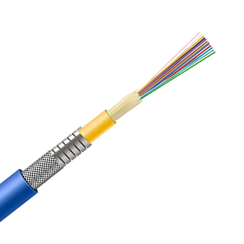Indoor Armoured Cable - 12 Core Single Mode GJSFJV PVC LSZH Jacket