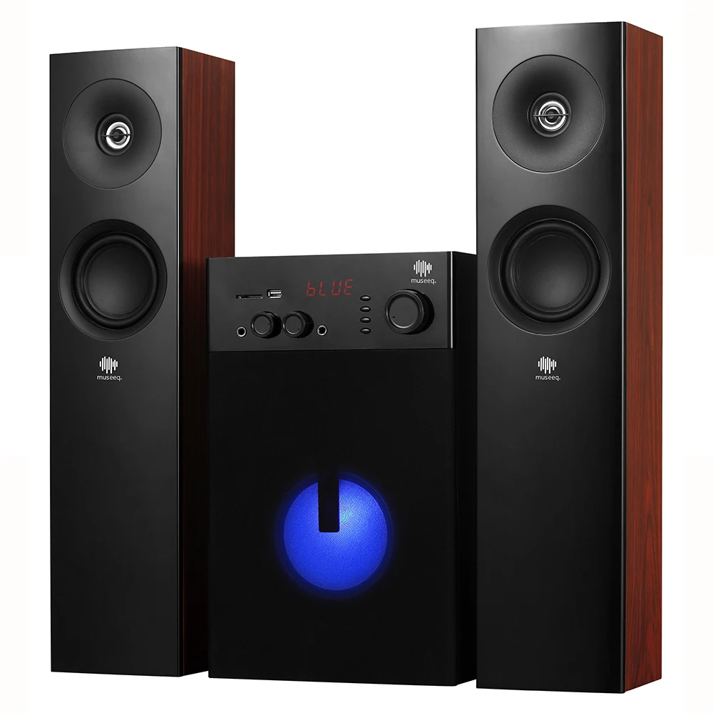 Museeq 2.1 Channel Surround Sound Stereo Subwoofer Music System ...