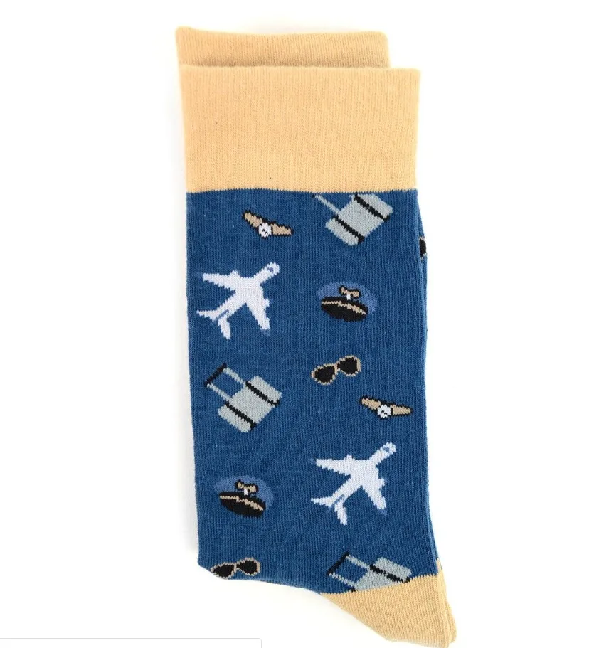 Men's Aviation Pilot Aircraft Novelty Socks - Buy Pilot Novelty Socks ...