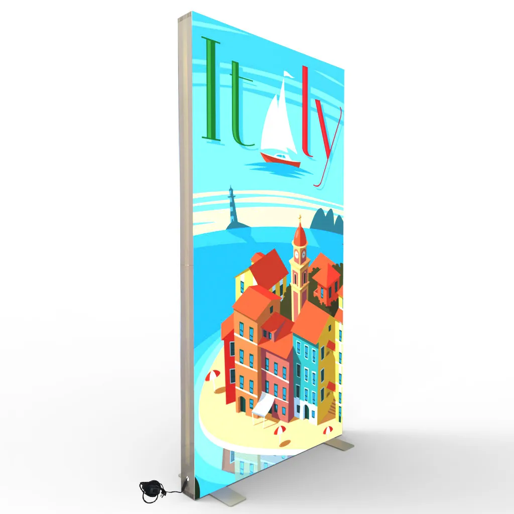 Led Backlit Poster Advertising Display Light Box Frame Aluminum Seg ...