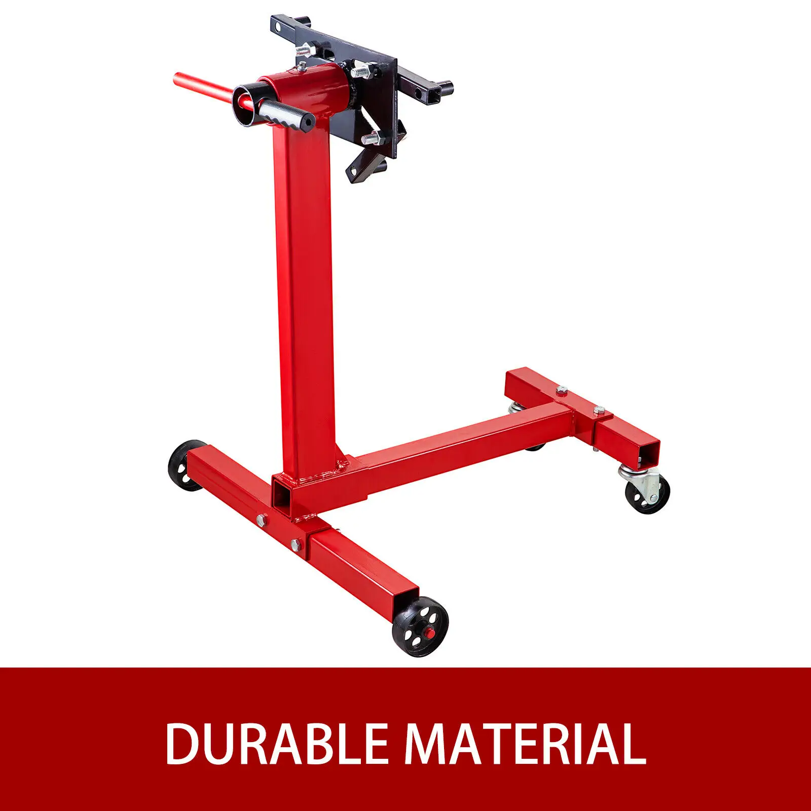 Stand Mesin Motor - 1000lb Capacity Rotating Tools in Steel Red