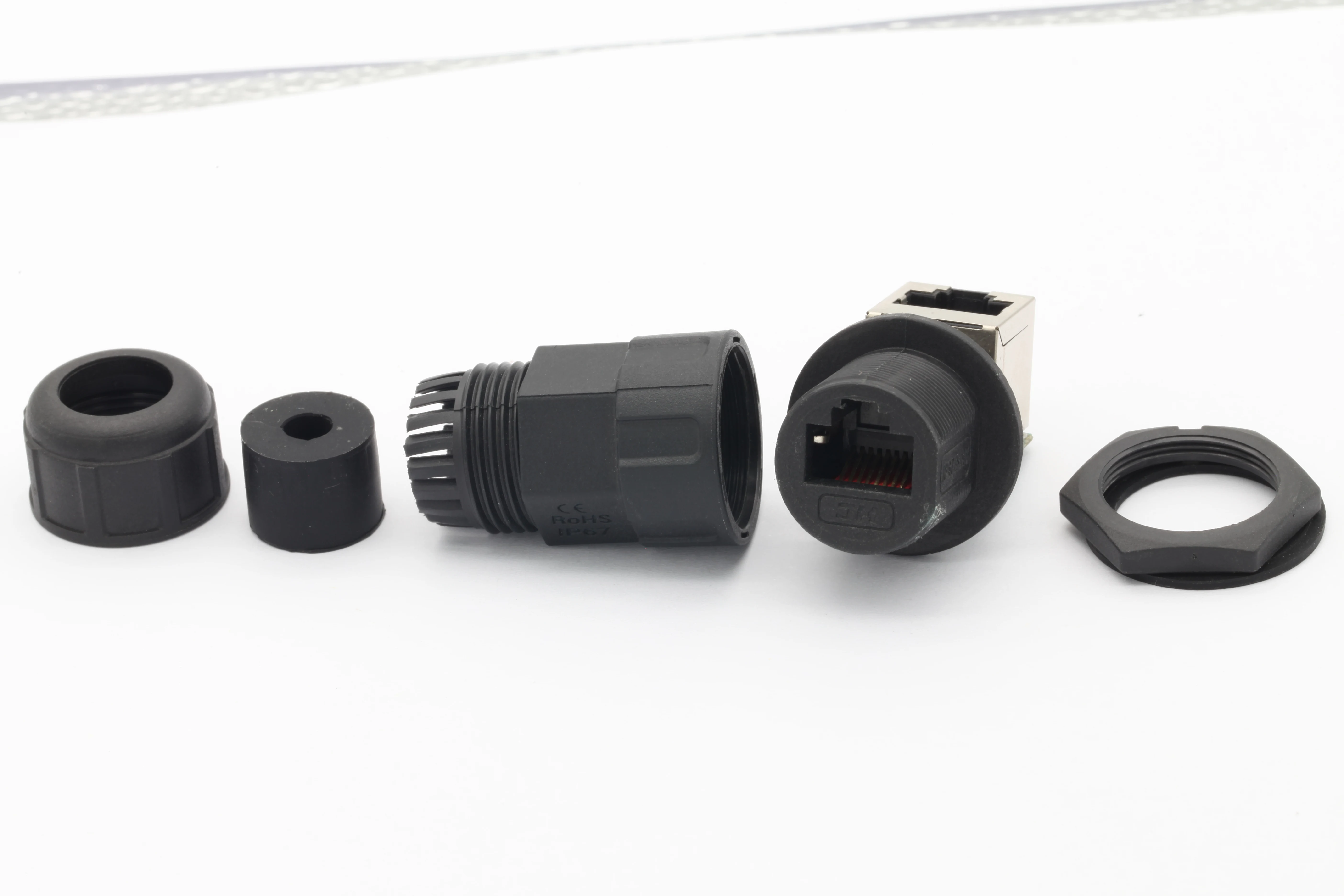 RJ45 Connector Type Waterproof IP68 Adapter for Ethernet