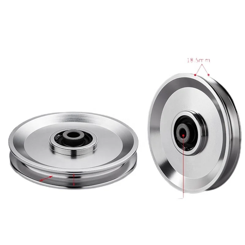 Fitness Gym Wire Rope Wheel Sport Solid Hollow Aluminum Pulley Wheel ...