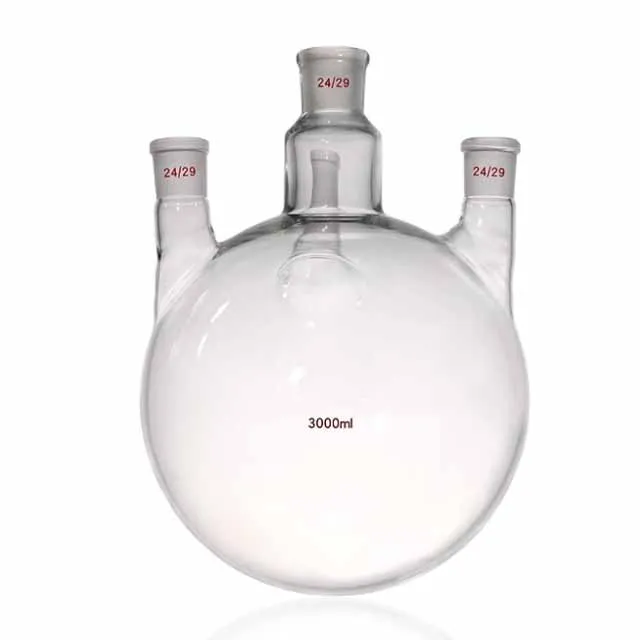 Lab Straight Four Neck Ports Round Bottom Distillation Flask