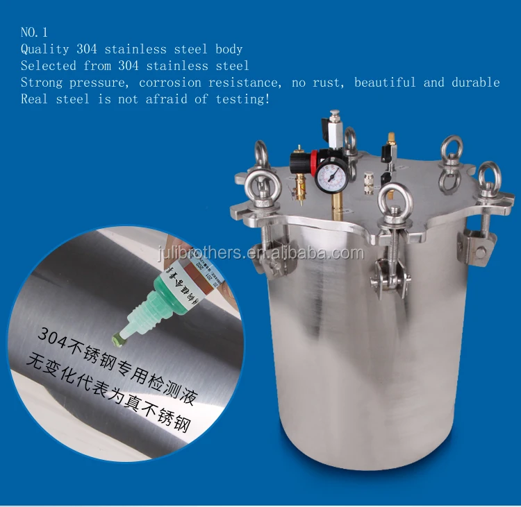 Fluid Dispensing 304 Stainless Steel Pressure Tank Dispensing Valve ...