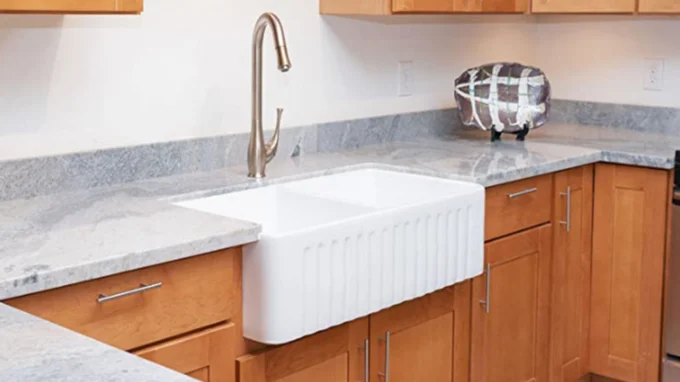 Ceramic Buttlers Kitchen Double Farmhouse Sink White Kitchen Sinks ...