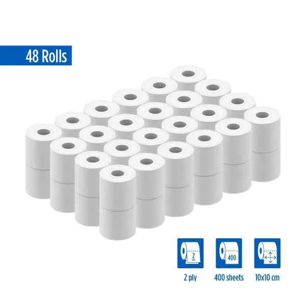 Flushable Individual Paper Wrapper Hygienic Bathroom Toilet Tissue Roll ...