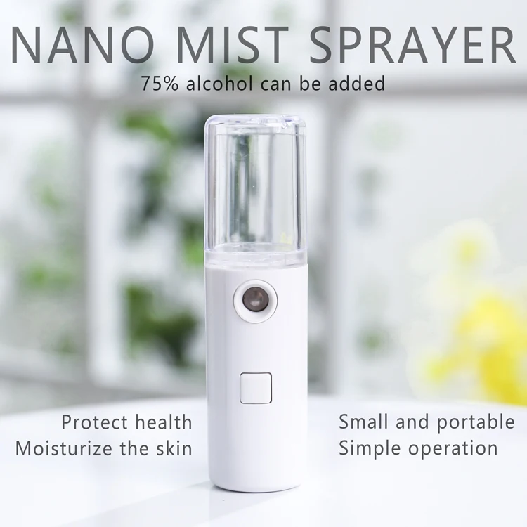 Electric Facial Mist Sprayer Portable Handheld Rechargeable Nebulizer ...