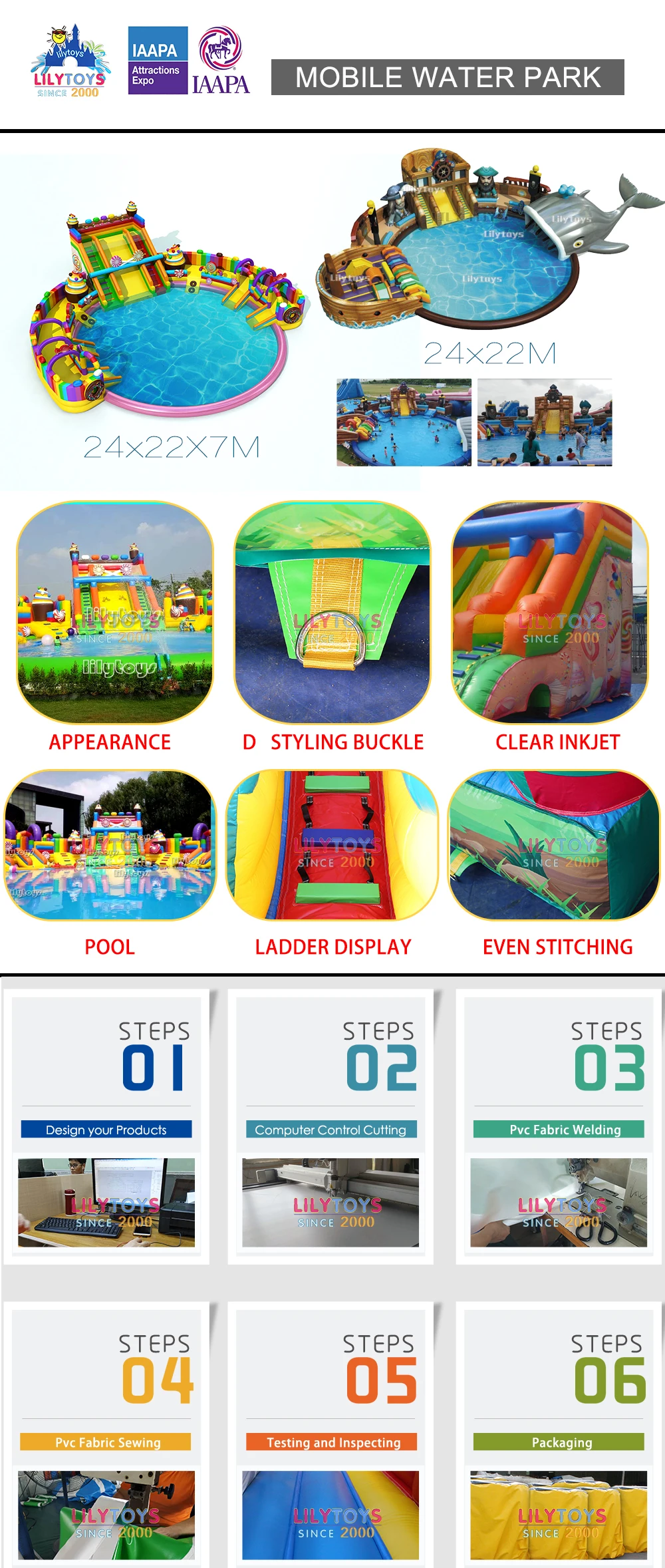 Lilytoys Water Park Design Build Inflatable Ground Games Cheap ...