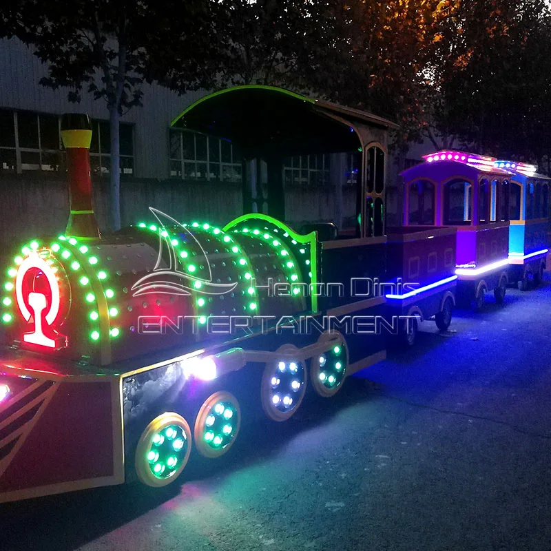 Outdoor Kids Electric Road Small Tourist Trackless Train Sets Factory ...