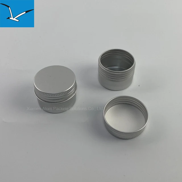 25g 25ml Metal Aluminum Tin with Lid for Herbs - Eco-friendly