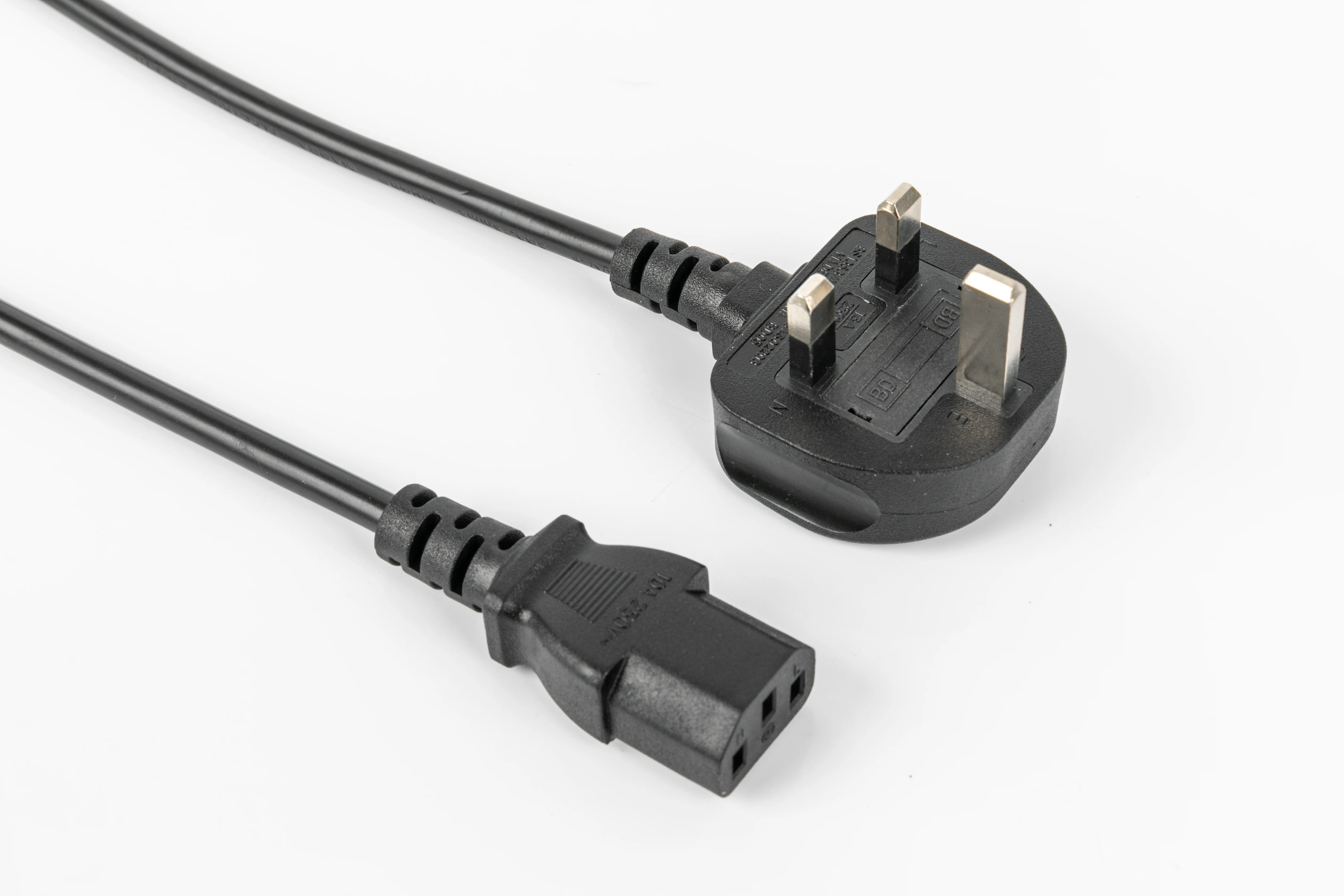 Sev Swiss Laptop Power Lead Fused Wire Cord 3 Pin Plug Cable Copper 3 ...