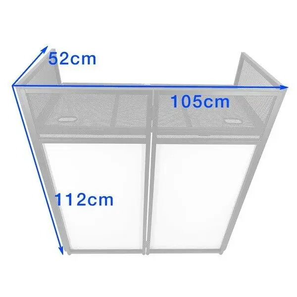 DJ Mobile Disco Booth Stand System with Shelf & Lycra Cloths