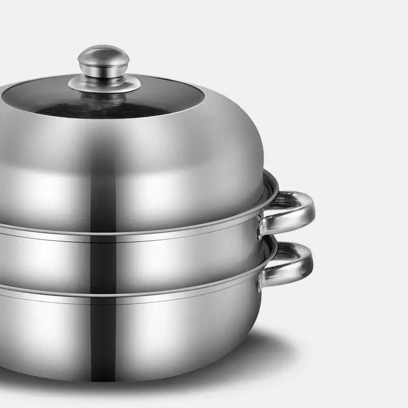 Stainless Steel Double Layer Steamer And Cooking Utensils. Double Ear ...