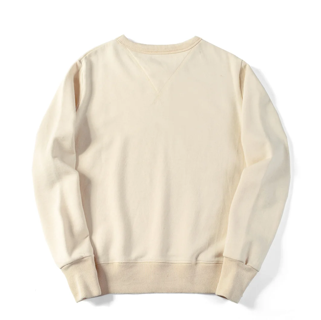 Custom Retro Natural Color 100% Cotton Hoodies by ONRAYS