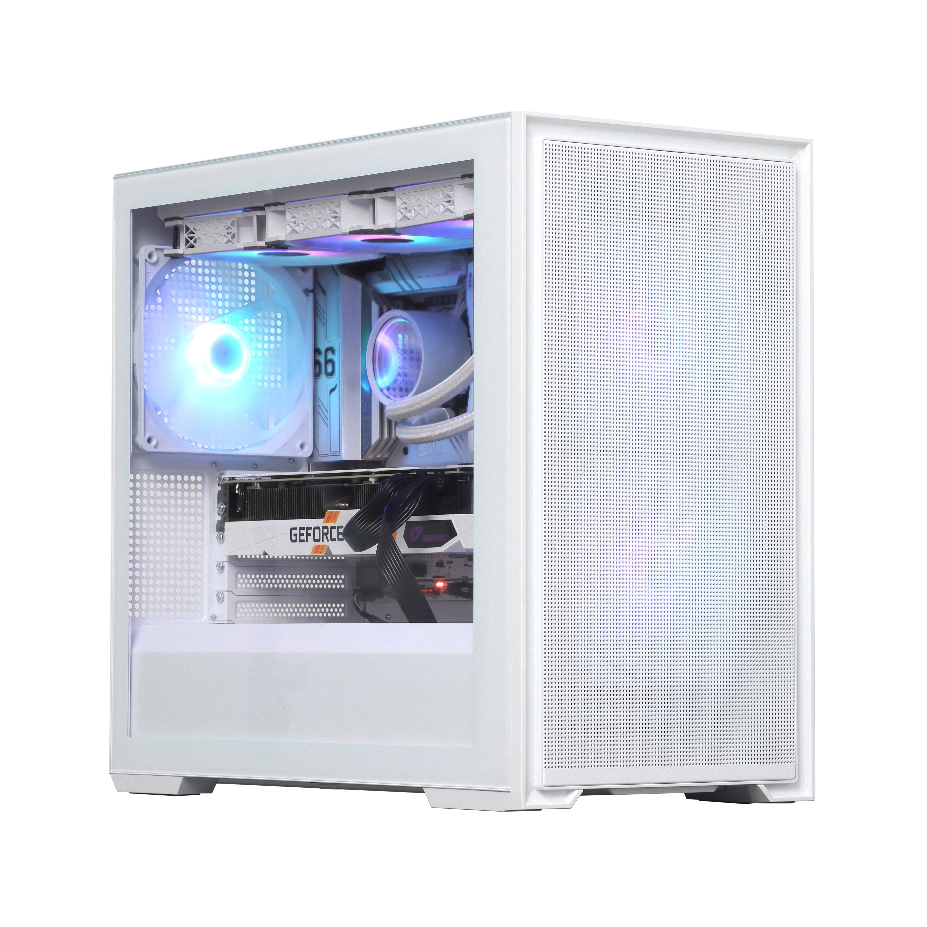 Tecnomall Micro ATX Gaming PC Case with Tempered Glass Side Panel and ...