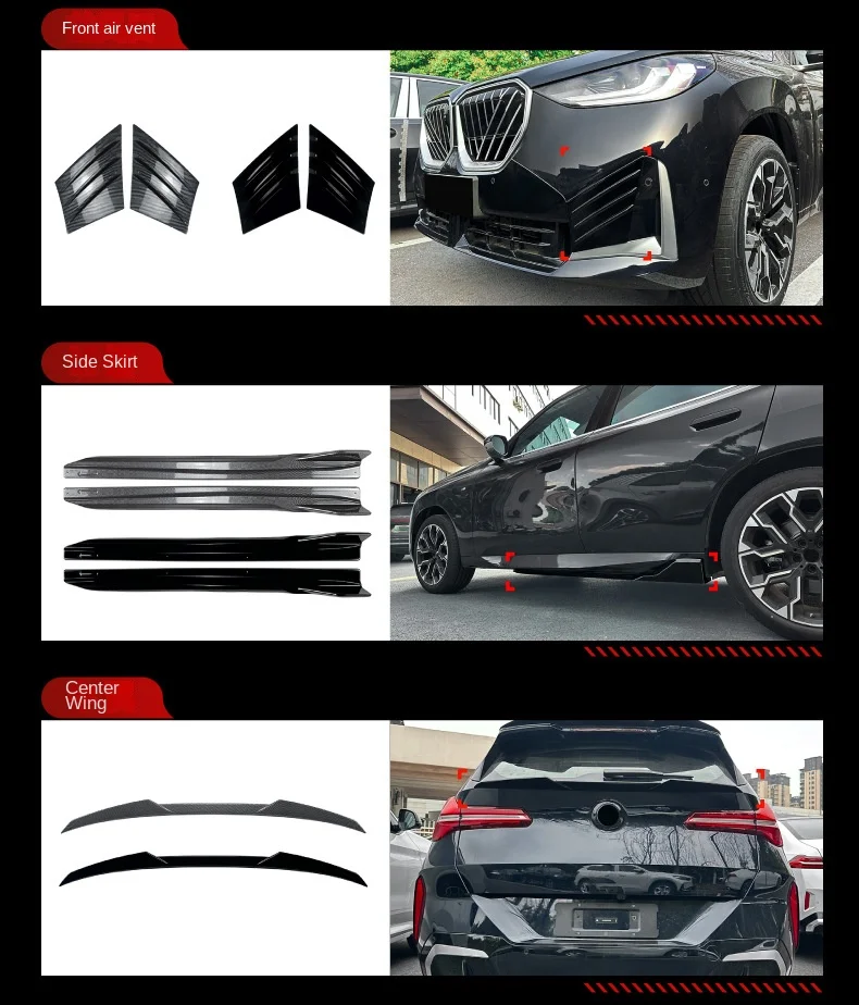 Car Front Lip Body Kit Car Modification Parts PP/ABS Material for 2025 ...