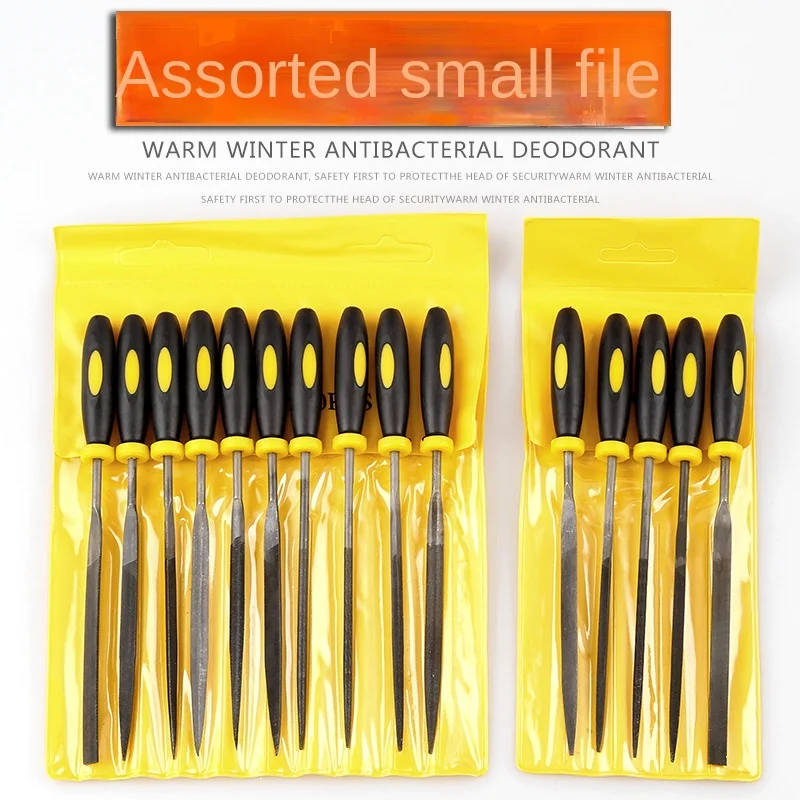 Industrial Grade Mini Metal Hand File Assorted Flat Patterns Double ...