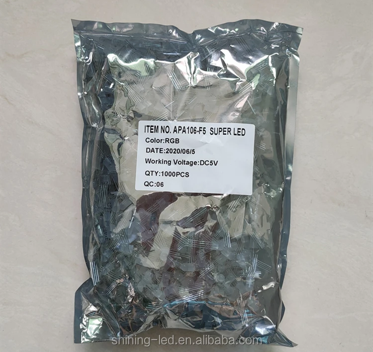 Addressable Digital Light-emitting Diode Apa 106 F5 / F8 Apa106 Led Chip 5mm 8mm Source Chasing ...