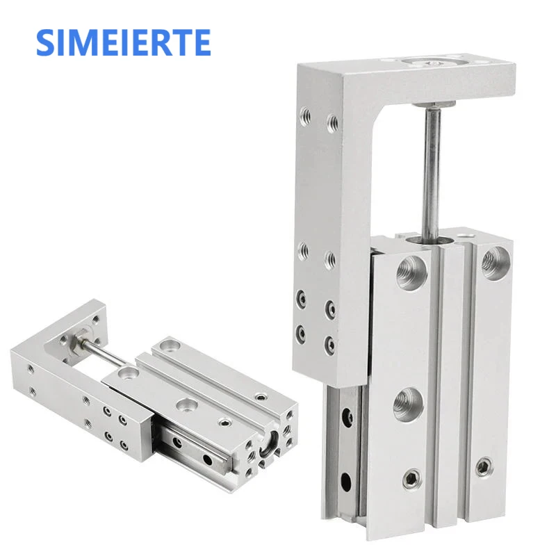 Simeierte Type Precision Pneumatic Cylinder Linear Side Rail Guide Rod ...