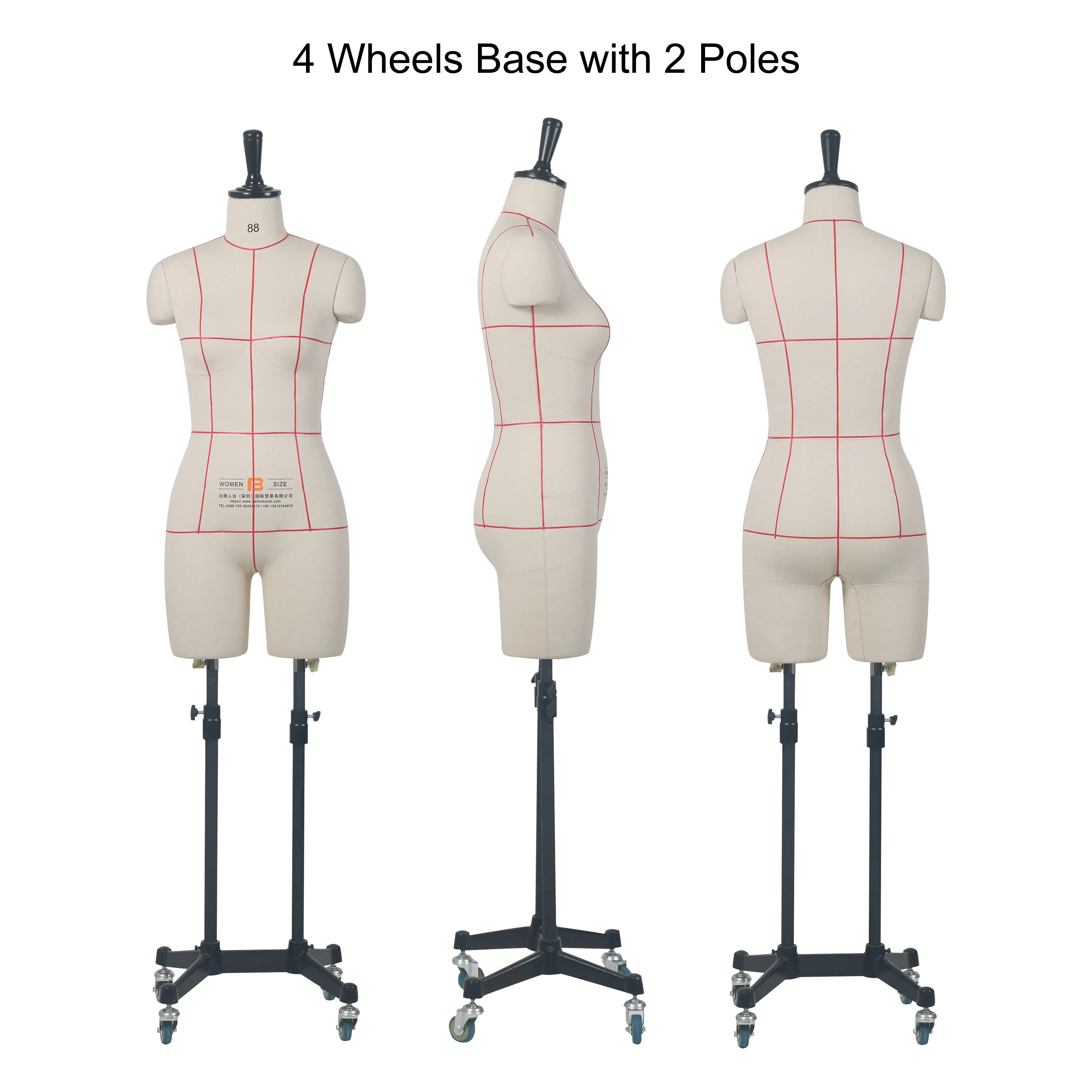 女性假人模特半个身体躯干测量线为学生和裁缝 - Buy Dummy Mannequin,Half Body Torso,With ...