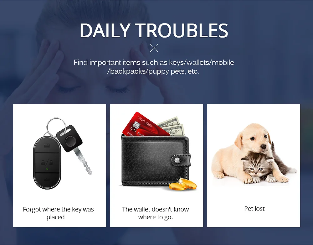 Smart Tracker & Locator Keychain - Anti-Lost & Anti-theft