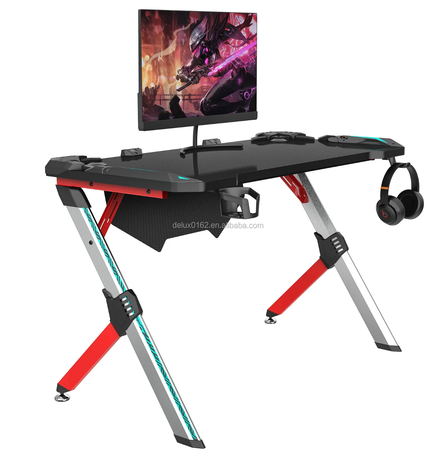 Professional Gaming Table Home Computer Desk Gamer Workstation Game ...