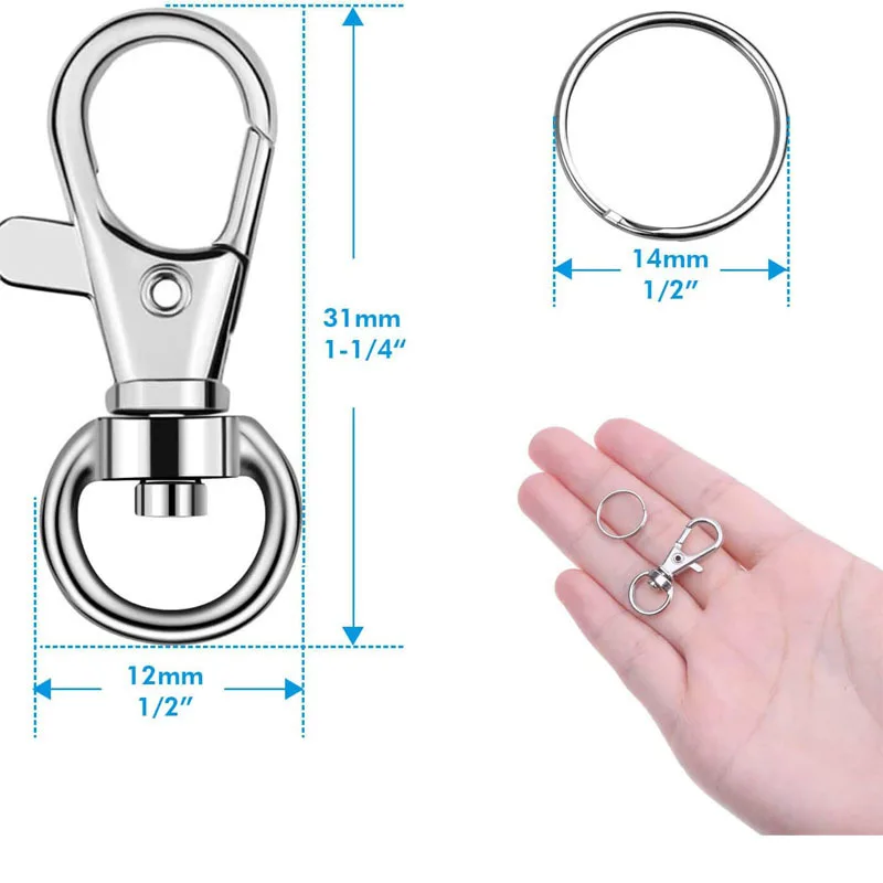 Wholesale Metal Lobster Claw Keychain Clasp & Lanyard Hook