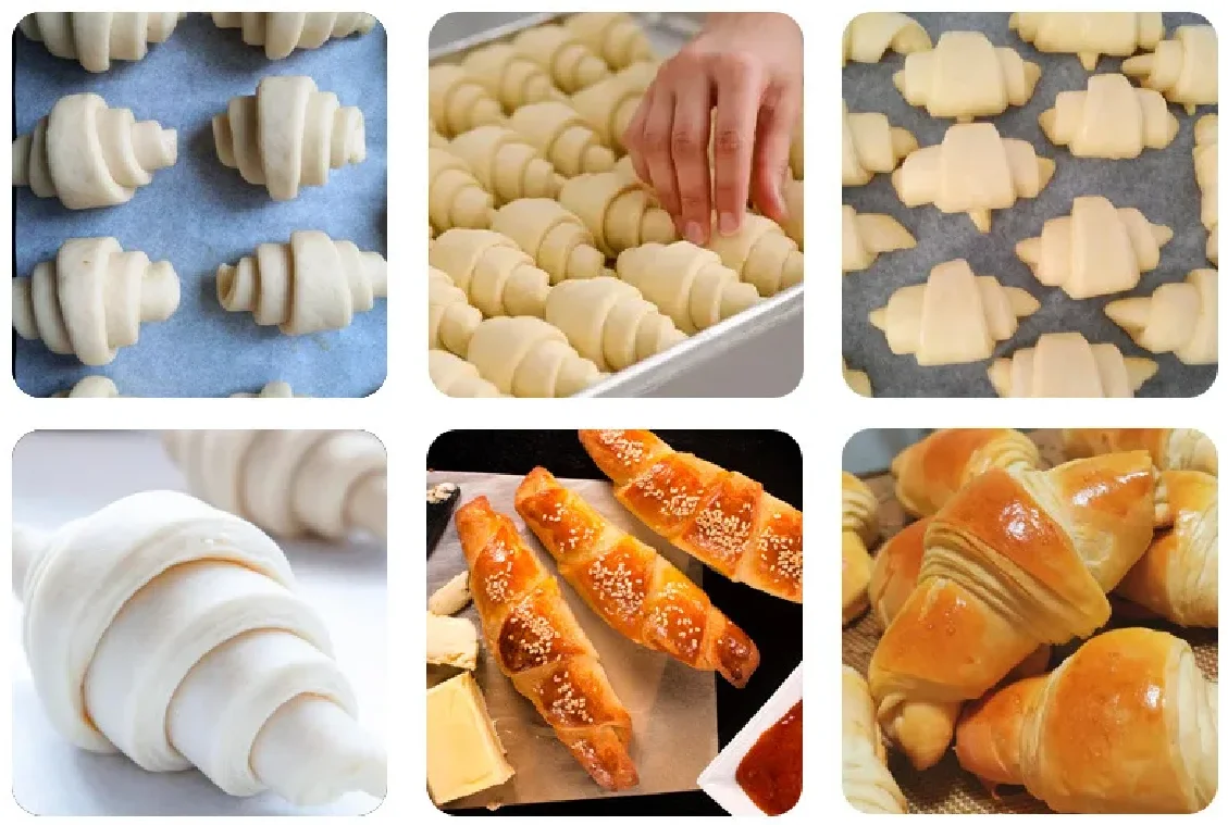 Small Croissant Rolling Machine Croissant Making Machine For Bakery ...