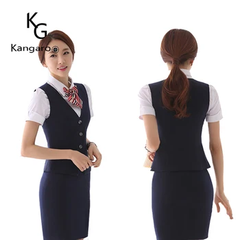 Competitive Price Woman Cashier Bank Uniform Design For Receptionist ...