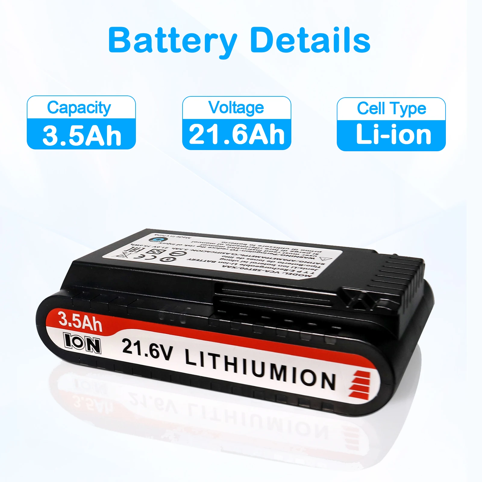 3.5ah Lithium Ion Battery for Samsung Jet 90 Vacuum Cleaner