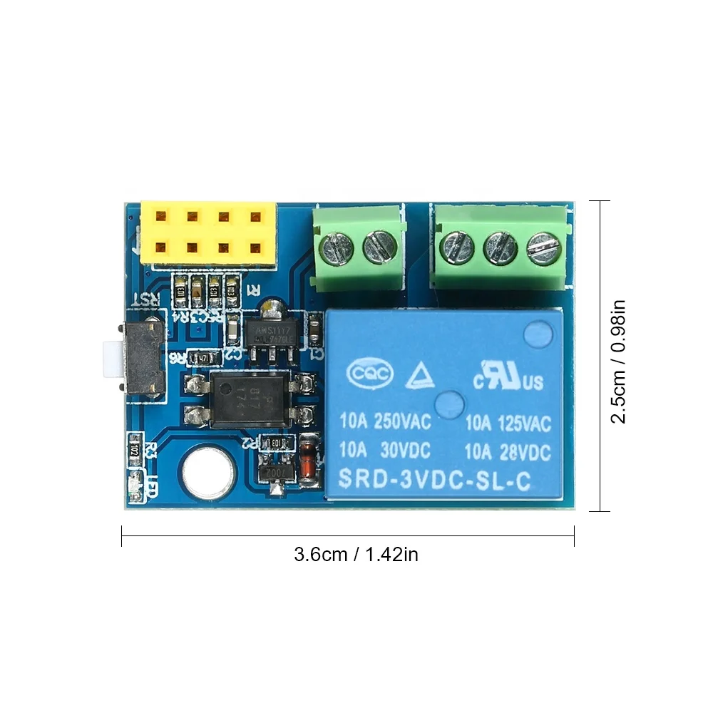Esp8266 Esp-01s Relay Module Relay Wifi Smart Socket Gadosol Esp-01s ...