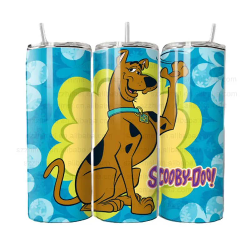 3d Scooby Doo Family Inflated Effect Custom 20 Oz Skinny Straight ...