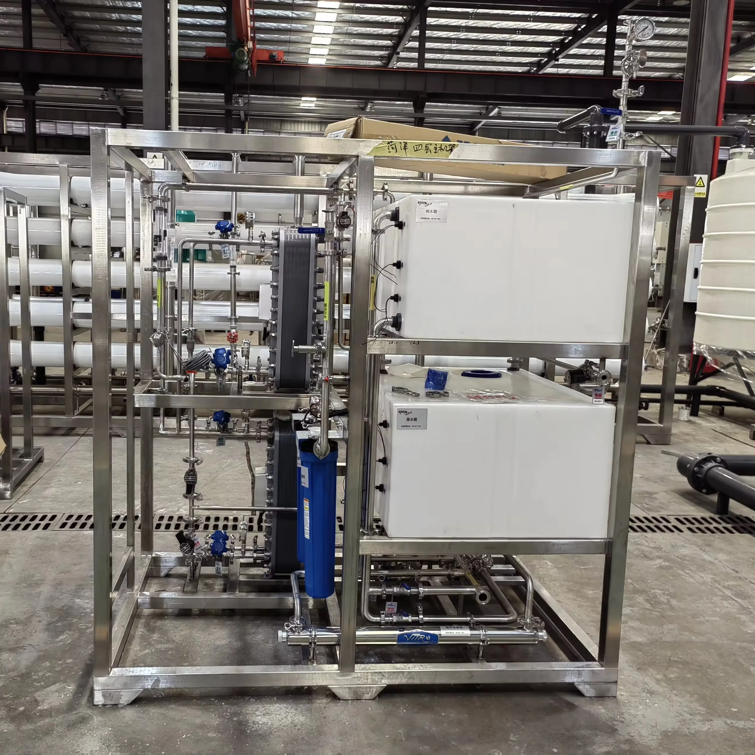 600lph Modular Pure Water Treatment System Double Edi System Water ...