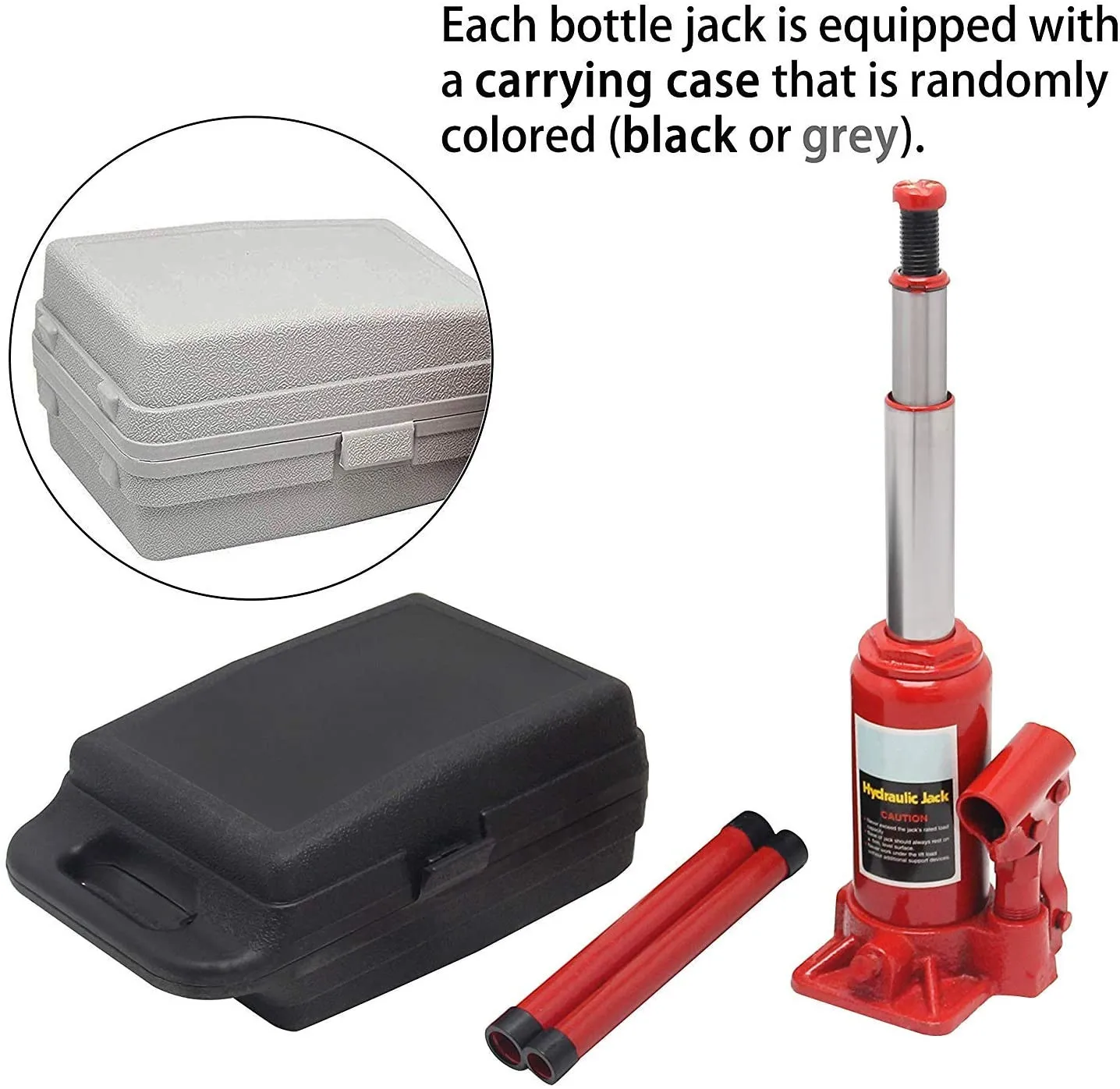 AtliFix 2T Portable Car Lifting Two Stage Hydraulic Bottle Jack Single ...
