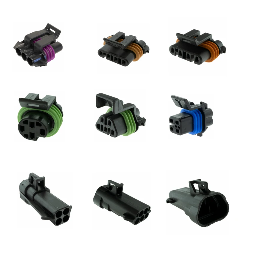 Conector macho impermeable para automóvil, 4 pines, serie 150, 12160825 ...