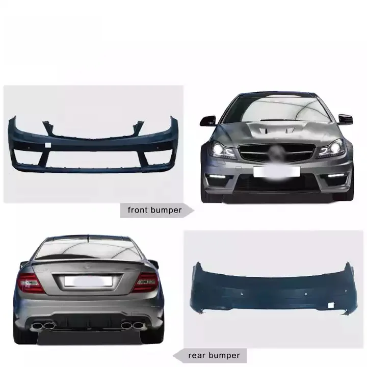 Car Body Kits Modified Front Bumper With Grill Accessories for Mercedes ...