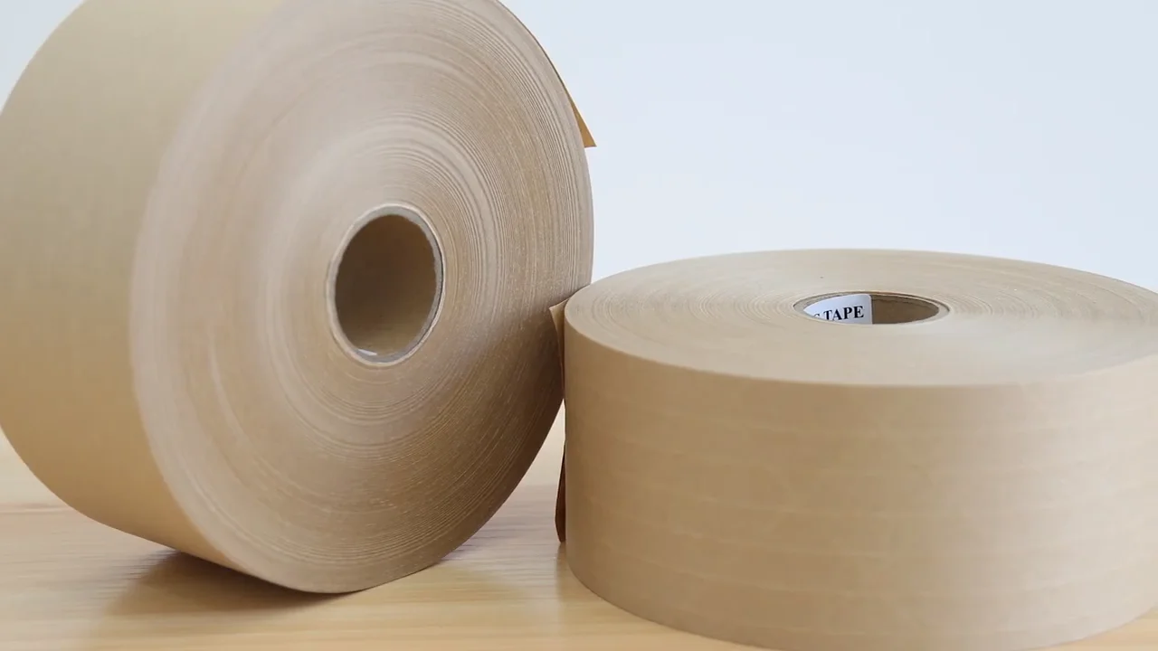 Fiber Reinforced Water Activated Kraft Paper Adhesive Tape Craft Paper ...