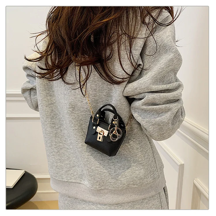 High Quality Design Exquisite Mini Square KeyChains Pu Eco-Friendly ...