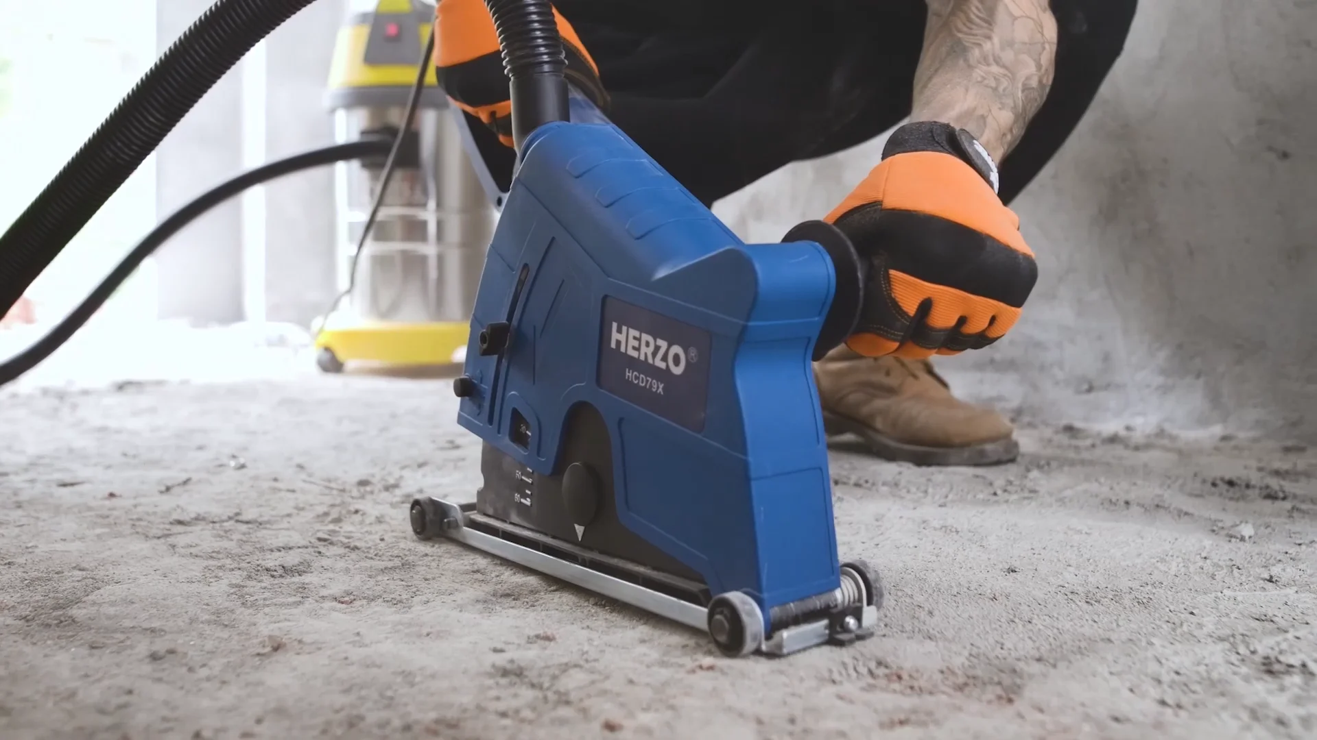 Herzo 230mm Portable Electric Corded Angle Grinder 2400w Power Cutters ...