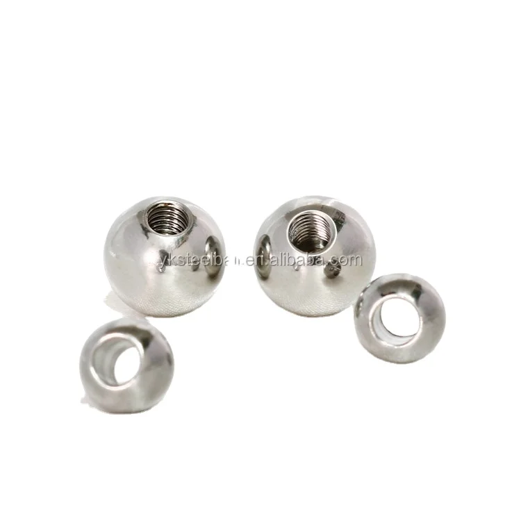 50mm Drilled Steel Ball - Non-Magnetic, Stainless Steel