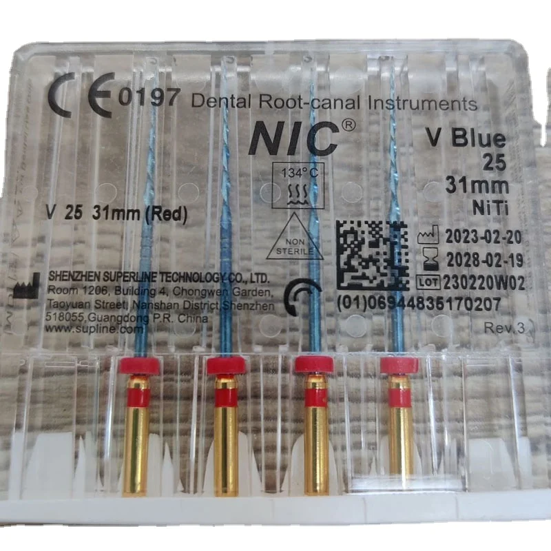 CE Approved NIC Dental Root-Canal Instruments V-Blue Niti