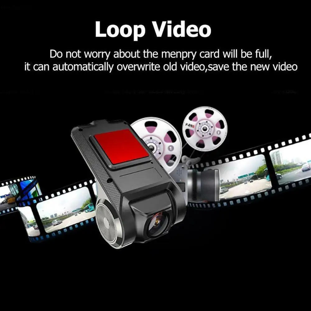 Usb Car Dvr Dash Cam Camera Adas Drive Video Registrar Recorder With ...