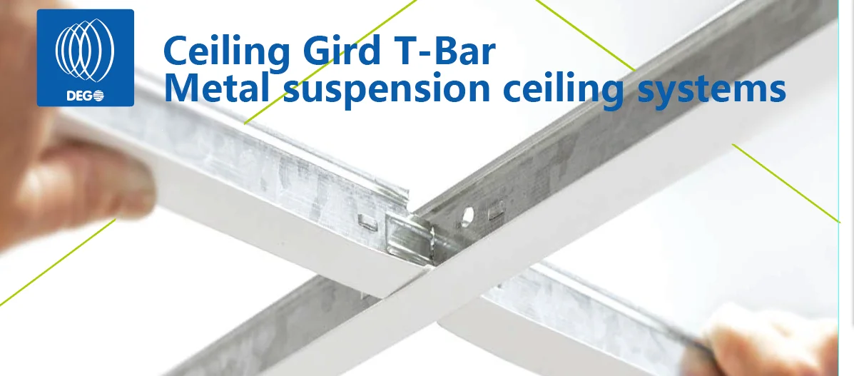 Suspension Ceiling T Grid Flat Surface White T Bar for Acoustic Ceiling