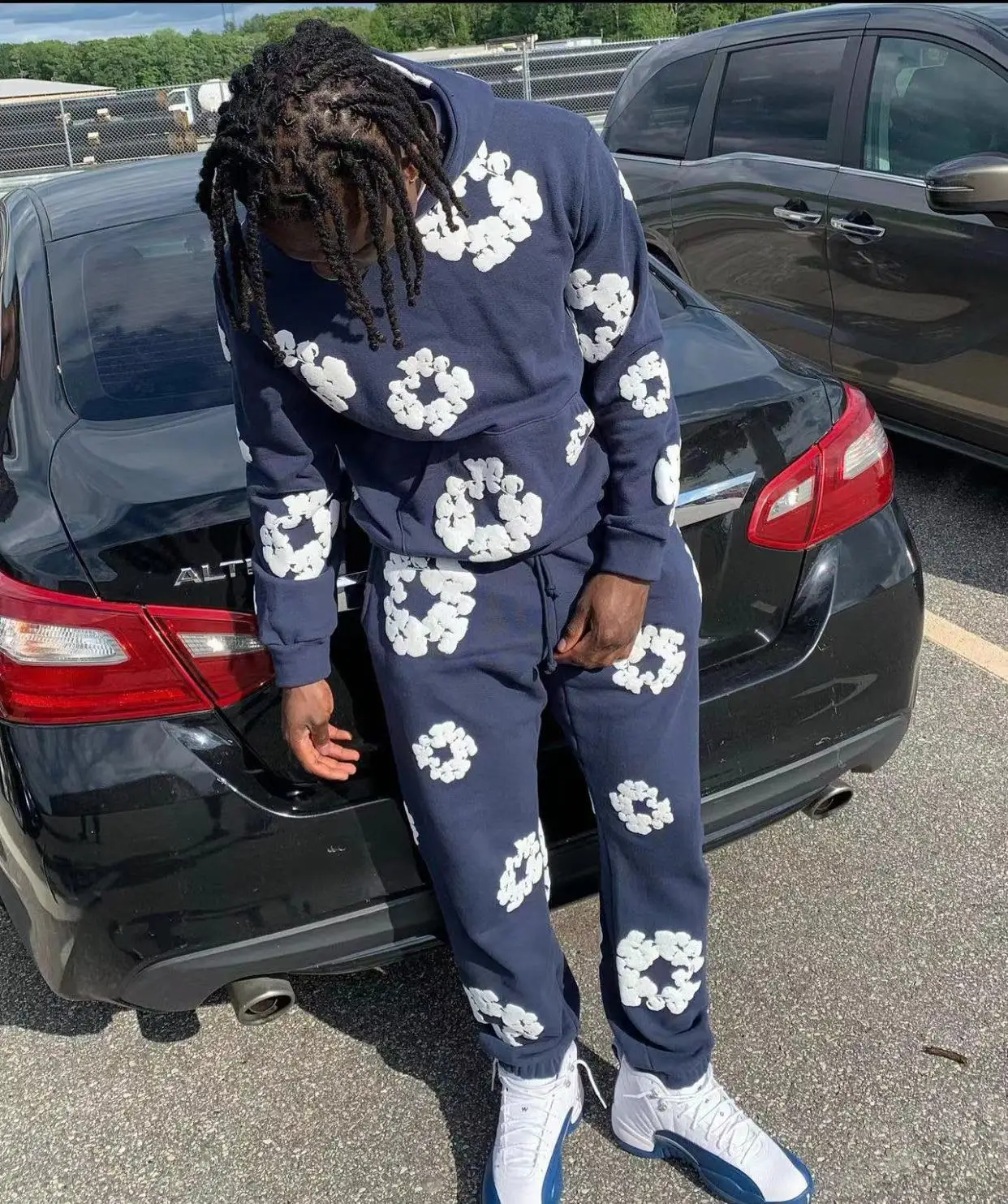 Heavyweight Denim Tears Puff Printing Hoodies Men Sweatshirt Oversized ...