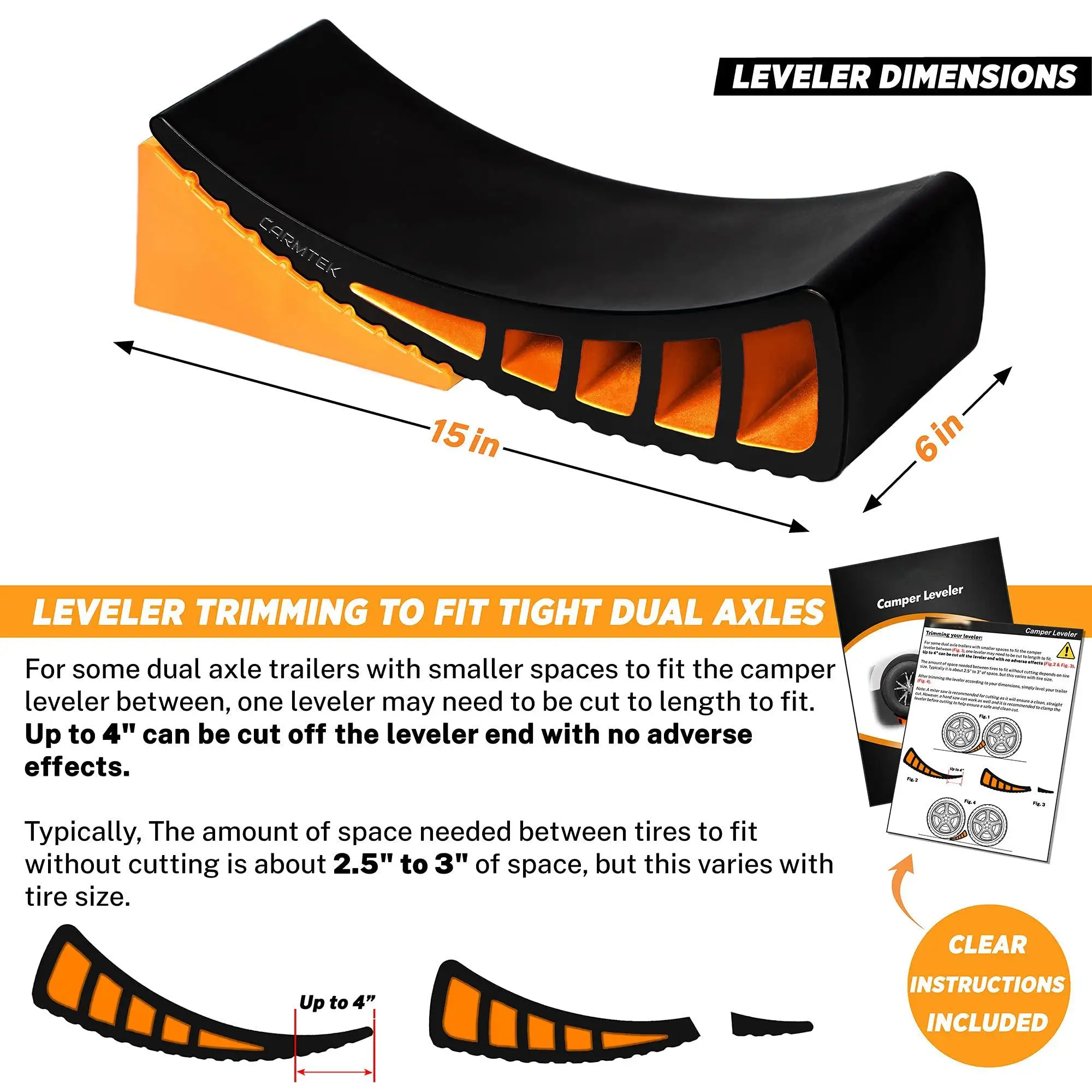 Camper Leveler Kit - Curved Rv Levelers With Camper Wheel Chocks For ...